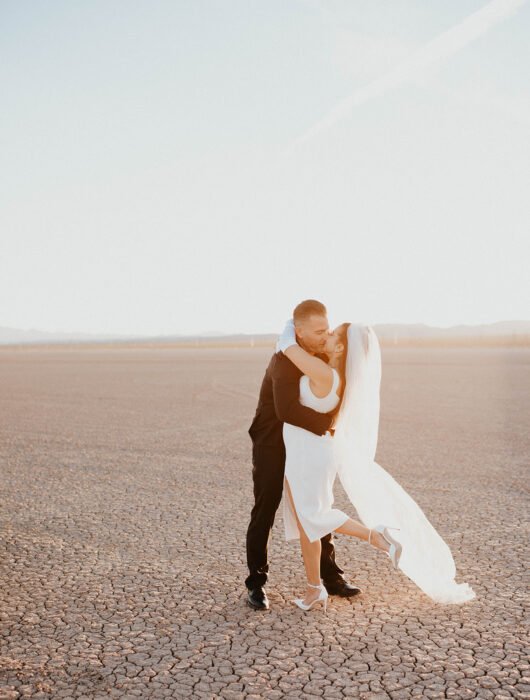 Dominique & Nick Dry Lake Bed Elopement - Las Vegas Elopement ...