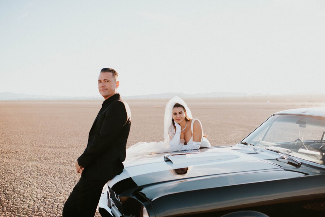 Dominique & Nick Dry Lake Bed Elopement - Las Vegas Elopement ...