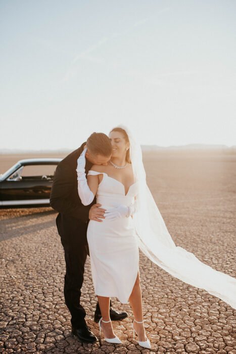 Dominique & Nick Dry Lake Bed Elopement - Las Vegas Elopement ...
