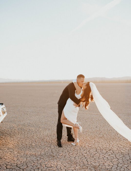 Dominique & Nick Dry Lake Bed Elopement - Las Vegas Elopement ...