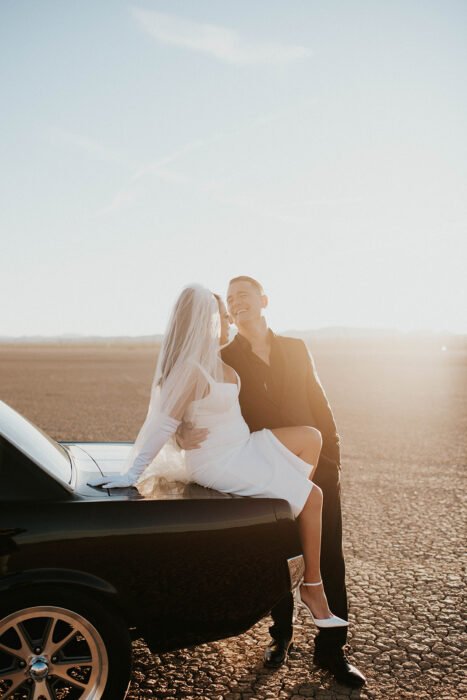 Dominique & Nick Dry Lake Bed Elopement - Las Vegas Elopement ...