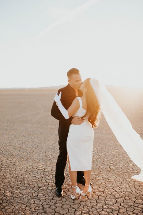 Dominique & Nick Dry Lake Bed Elopement - Las Vegas Elopement ...