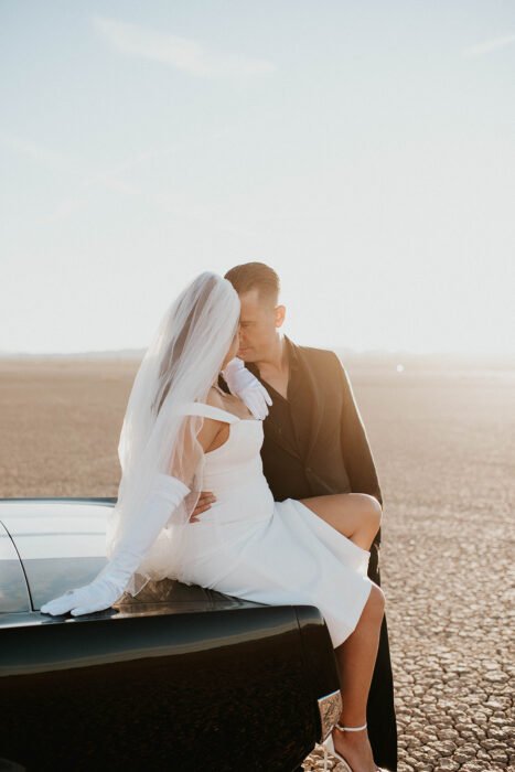 Dominique & Nick Dry Lake Bed Elopement - Las Vegas Elopement ...